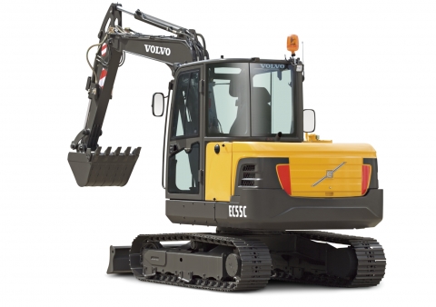 볼보건설기계, 소형굴삭기 EC55C 출시 - 뉴스와이어